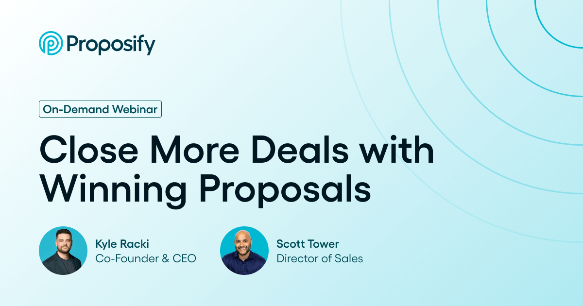 Close More Deals With Winning Proposals Webinar | Proposify